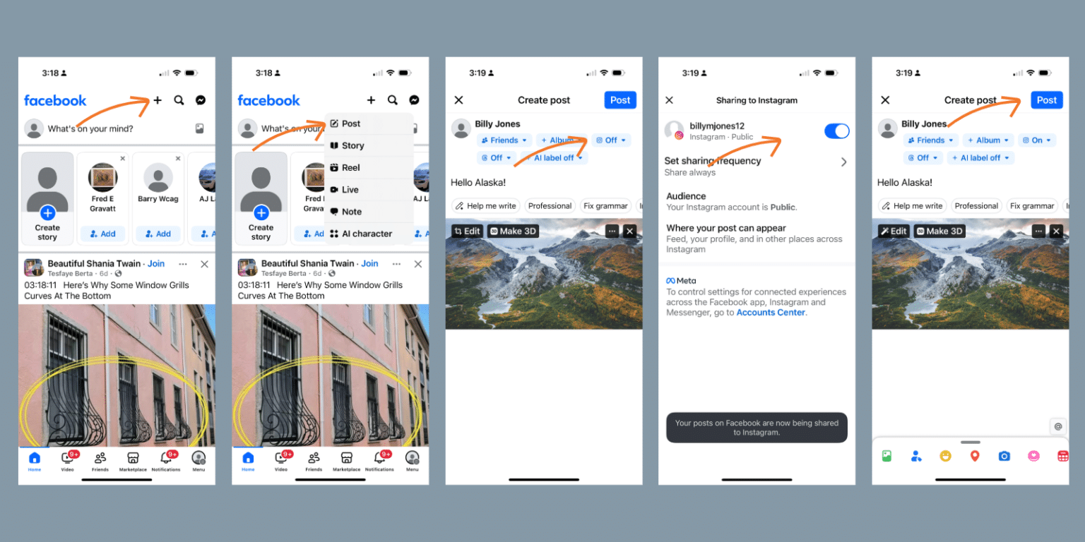 How to share a Facebook post to Instagram - Guide 2025